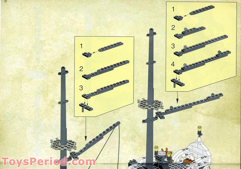 LEGO 6289 Red Beard Runner Instructions and Parts List