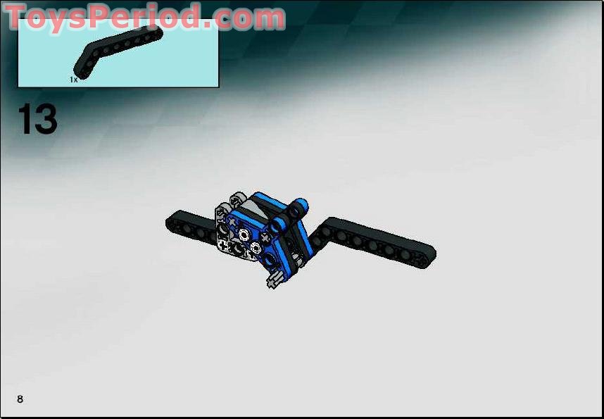 LEGO 8646 Speed Slammer Bike Instructions and Parts List