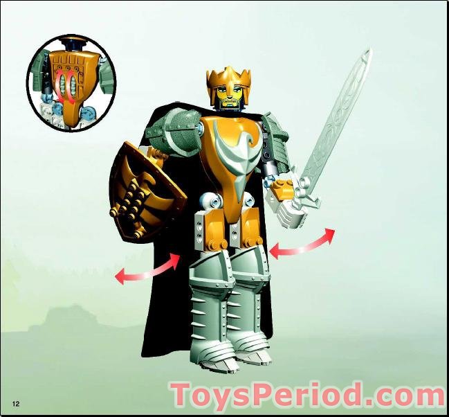 LEGO 8701 King Jayko Instructions and Parts List