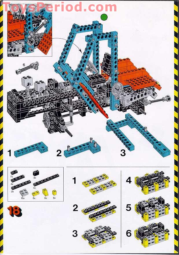 LEGO 8859 Tractor Instructions and Parts List