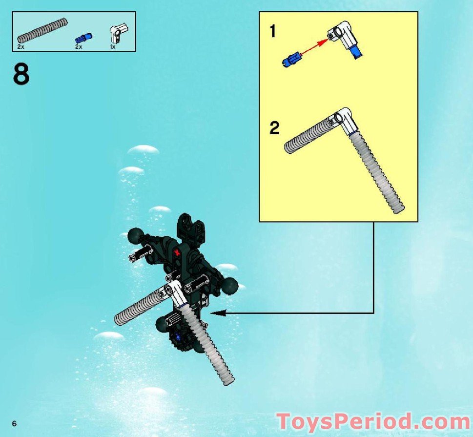 LEGO 8923 Hydraxon Instructions and Parts List