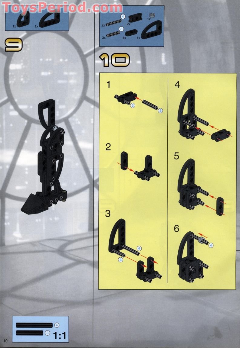 LEGO 8010 Darth Vader Instructions and Parts List