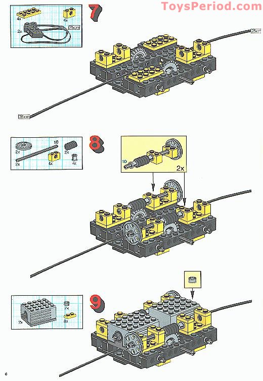 LEGO 8094 Technic Control Center Instructions and Parts List