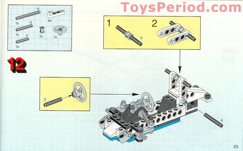 LEGO 8216 Turbo I Instructions and Parts List