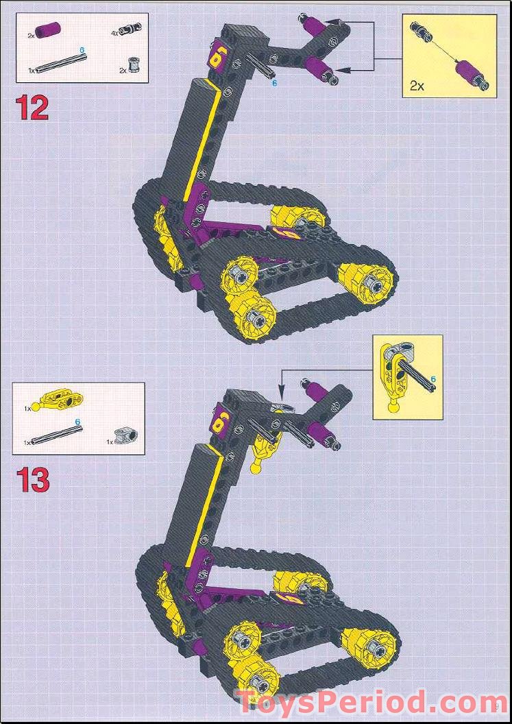 LEGO 8257 Cyber Strikers Instructions and Parts List
