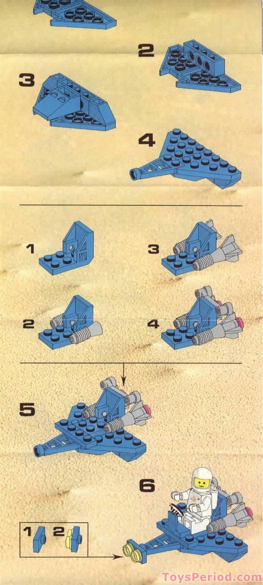 LEGO 6871 Star-Patrol Launcher Instructions and Parts List