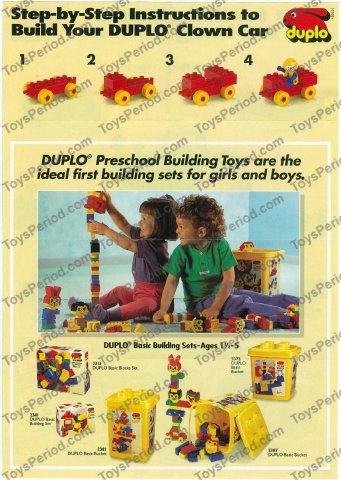 LEGO 1559 Clown Car Instructions and Parts List