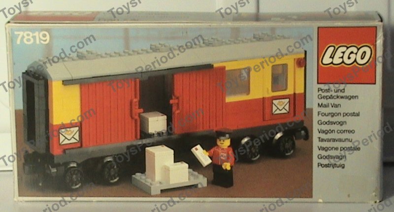 LEGO 7819 Postal Container Wagon Covered Instructions and Parts List