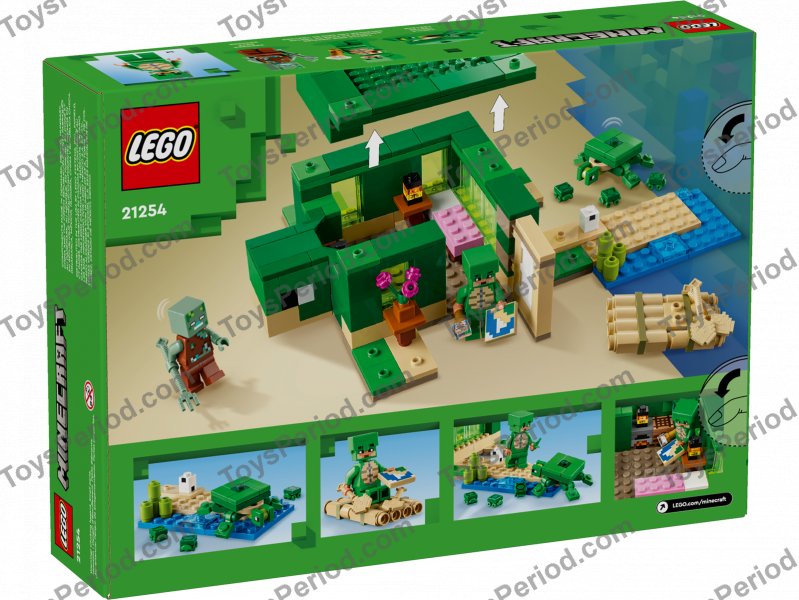 LEGO 21254 The Turtle Beach House Set Parts List