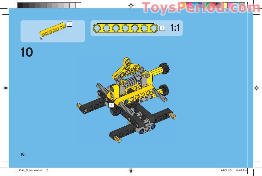 LEGO 9391 Crawler Crane Instructions and Parts List