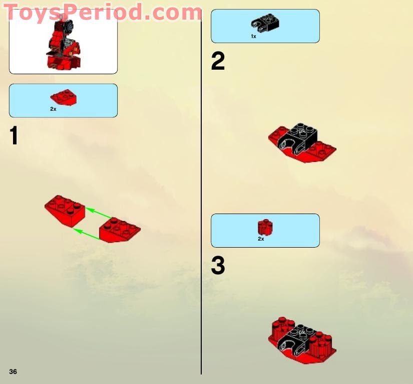 LEGO 9448 Samurai Mech Instructions and Parts List