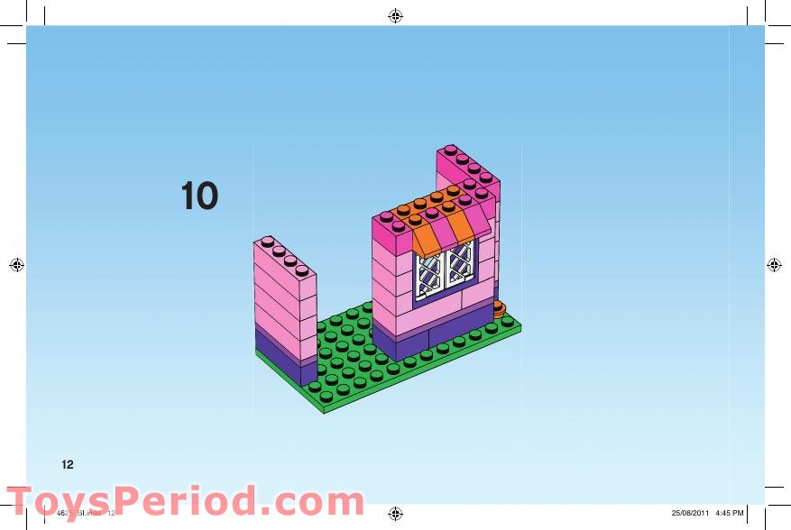 LEGO 4625 LEGO Pink Brick Box Instructions and Parts List