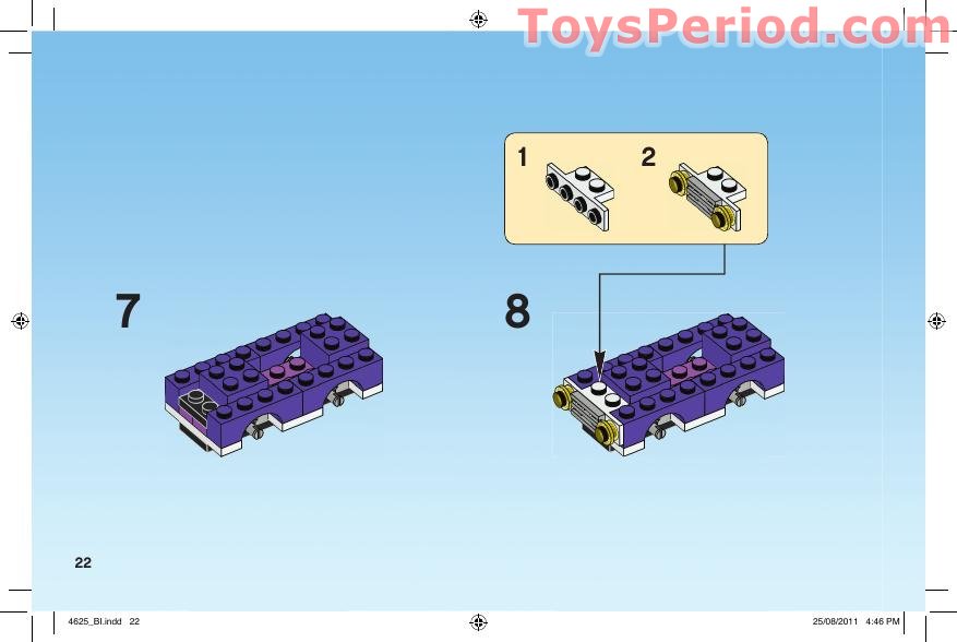 LEGO 4625 LEGO Pink Brick Box Instructions and Parts List