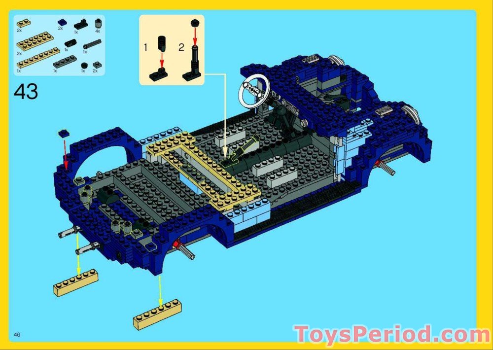 LEGO 10187 Volkswagen Beetle (VW Beetle) Instructions and Parts List