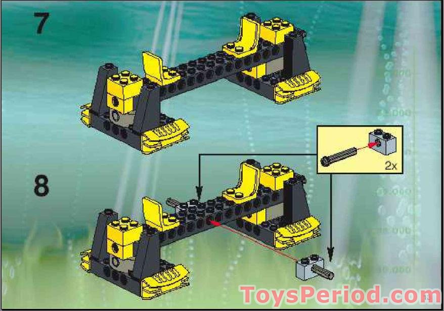 LEGO 4794 Alpha Team Command Sub Instructions and Parts List