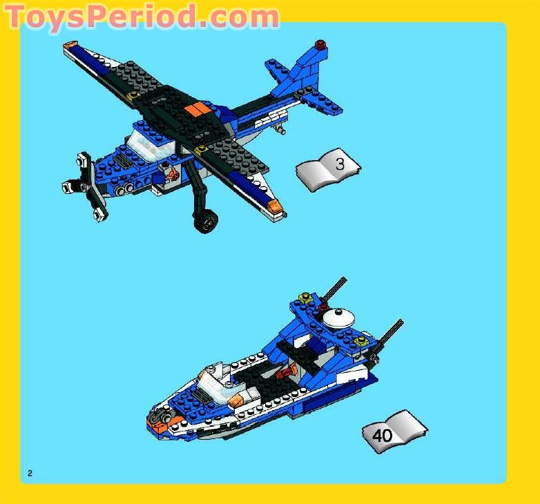 LEGO 4995 Cargo Copter Instructions and Parts List