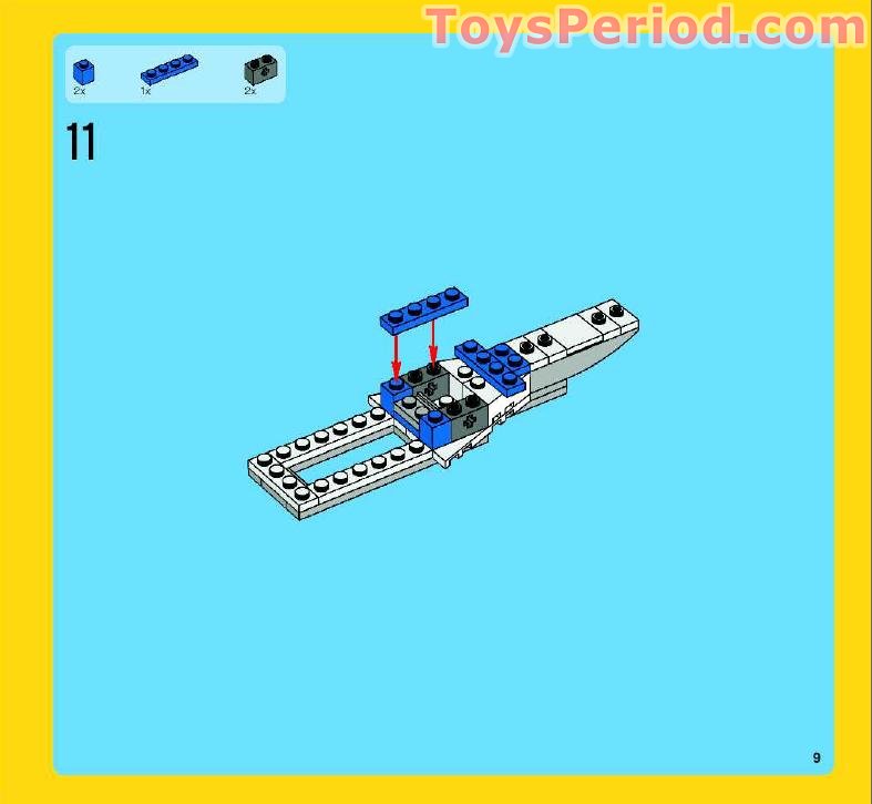 LEGO 4995 Cargo Copter Instructions and Parts List