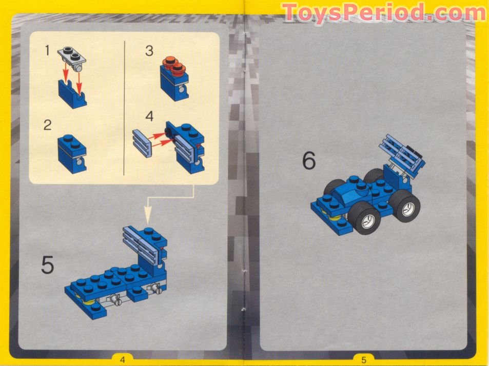 LEGO 4347-1 Auto Pod Instructions and Parts List