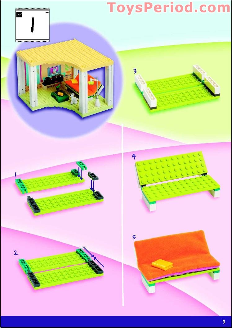 LEGO 5940 Doll House Instructions and Parts List