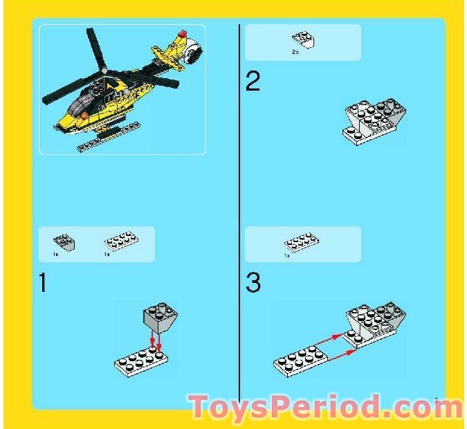 LEGO 6745 Propeller Power Instructions and Parts List