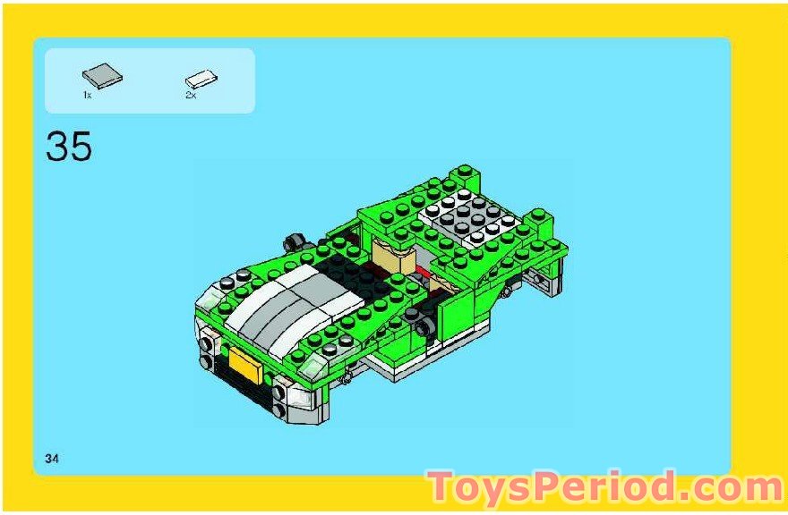 LEGO 6743 Street Speeder Instructions and Parts List