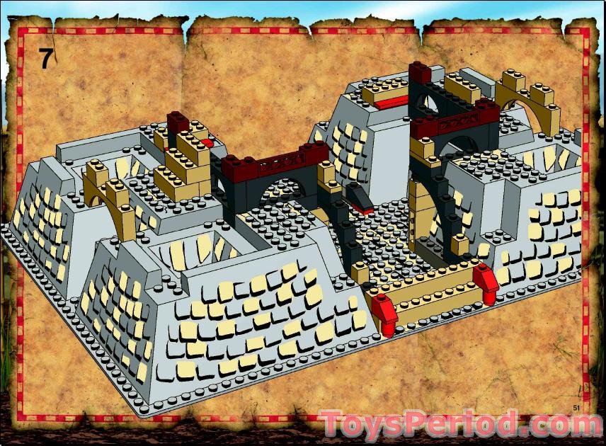 LEGO 7419 Dragon Fortress Instructions and Parts List