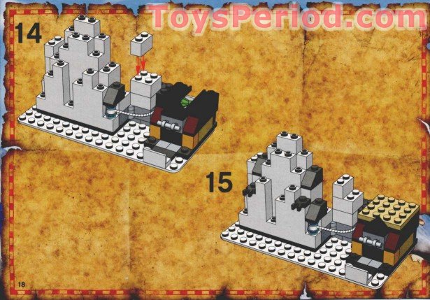 LEGO 7412 Yeti's Hideout Instructions and Parts List