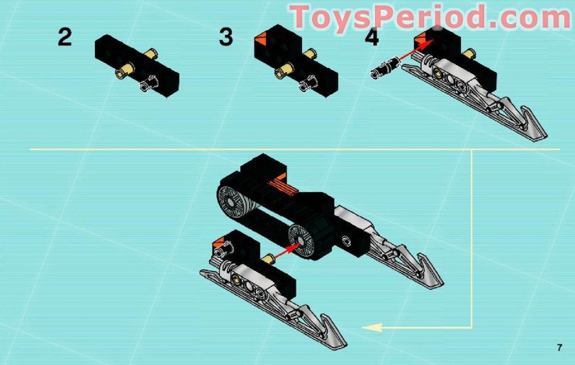 LEGO 8631 Mission 1: Jetpack Pursuit Instructions and Parts List