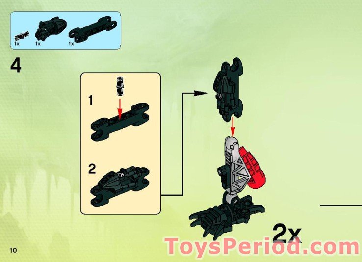 LEGO 8690 Toa Onua Instructions and Parts List