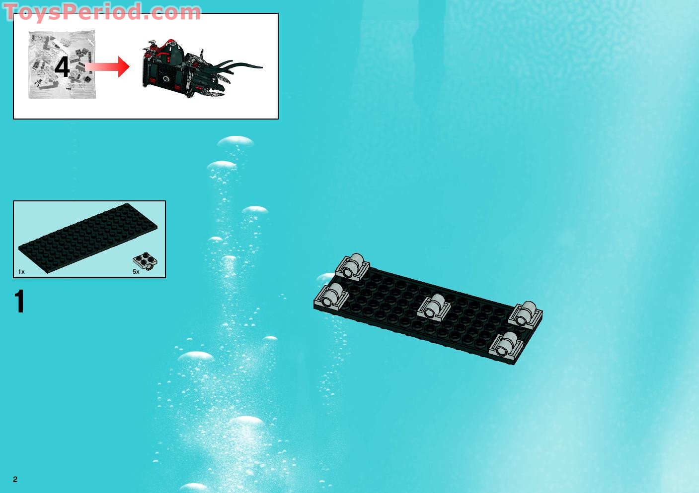 LEGO 8927 Toa Terrain Crawler Instructions and Parts List