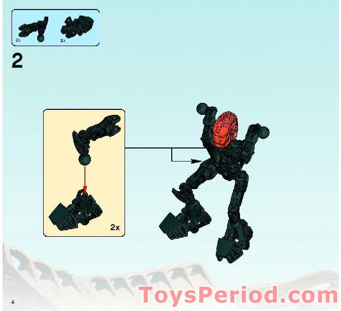 LEGO 8990 Fero and Skirmix Instructions and Parts List