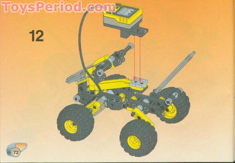 LEGO 8240 Slammer Stunt Bike Instructions and Parts List