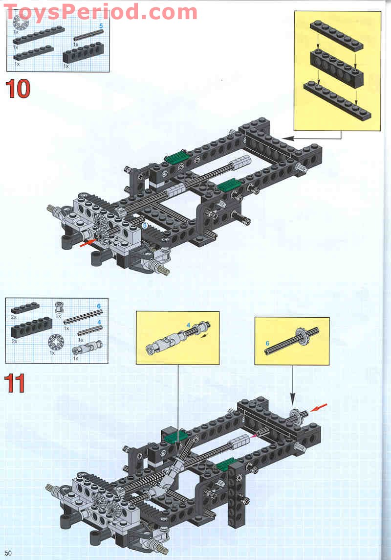 LEGO 8428 Turbo Command Instructions and Parts List