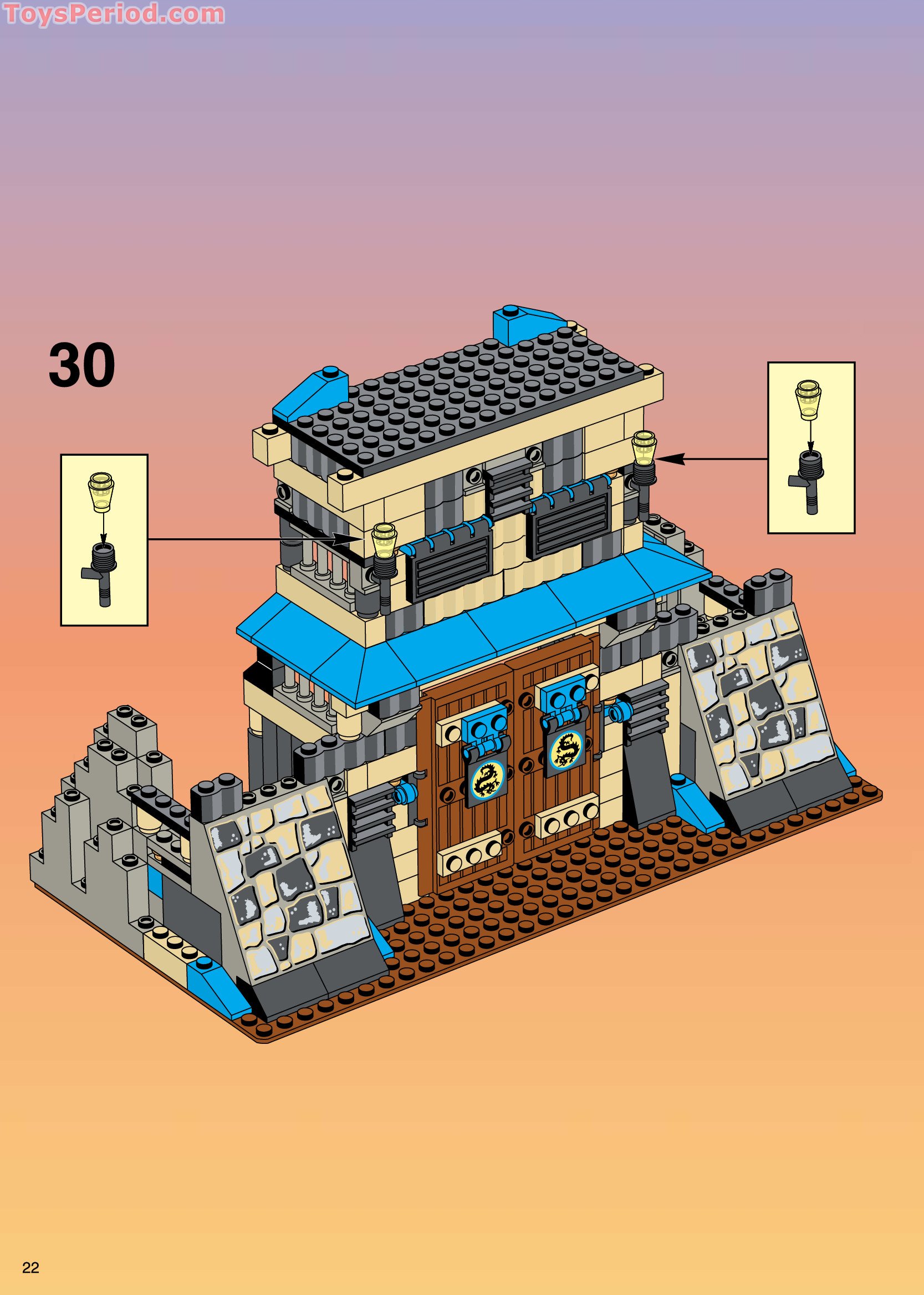 LEGO 3053 Emperor's Stronghold Instructions and Parts List