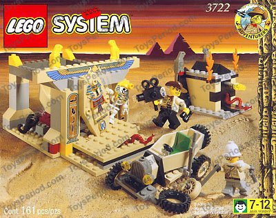 LEGO 3722 Treasure Tomb - TRU Instructions and Parts List