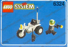 LEGO 6324 Chopper Cop Instructions and Parts List