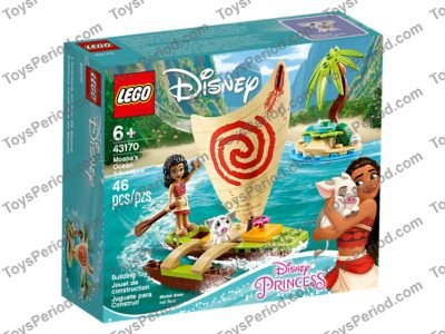 LEGO 43170 Moana's Ocean Adventure Set Parts List