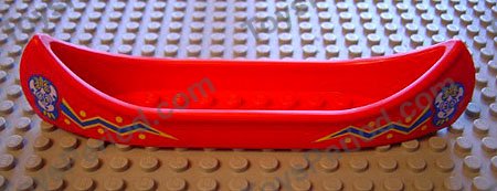 LEGO Sets with Part 6021pb01 Boat, Canoe with Islanders Pattern on Both ...