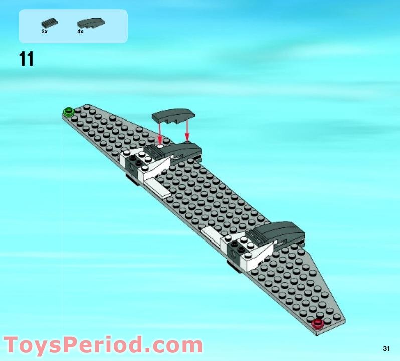 LEGO 60015 Coast Guard Plane Instructions and Parts List