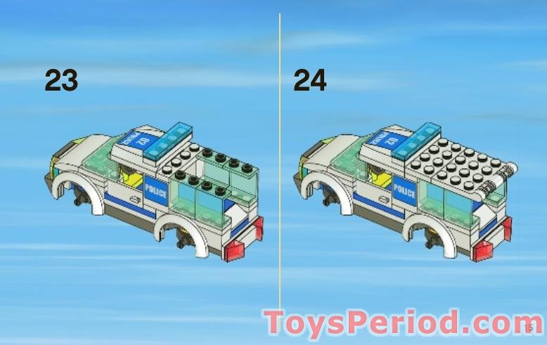 LEGO 7498 Police Station Instructions and Parts List
