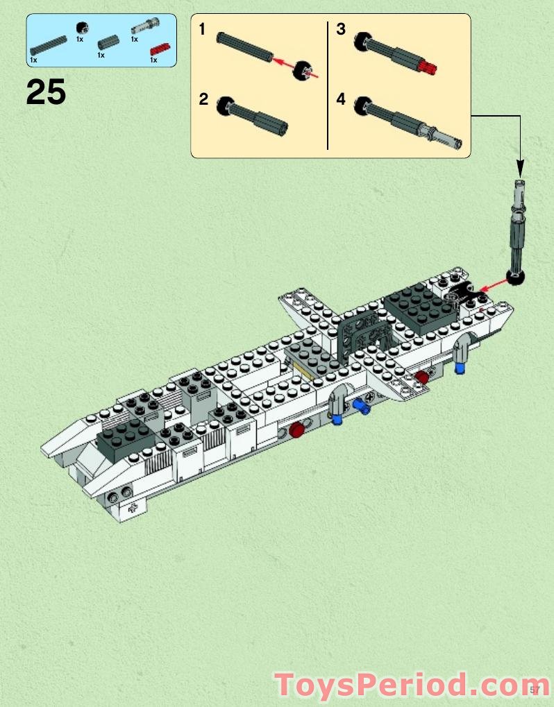 LEGO 75021 Republic Gunship Instructions and Parts List