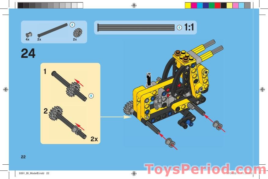 LEGO 9391 Crawler Crane Instructions and Parts List