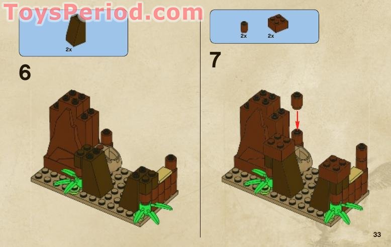 LEGO 4182 The Cannibal Escape Instructions and Parts List