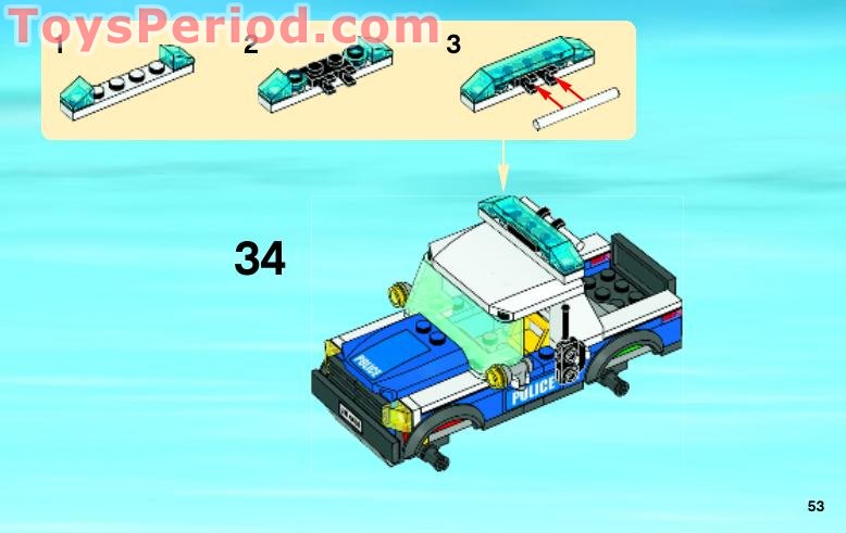 LEGO 4438 Robber's Hideout Instructions and Parts List