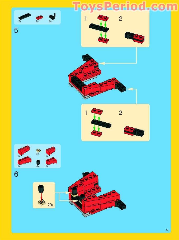 LEGO 4955 Big Rig Instructions and Parts List