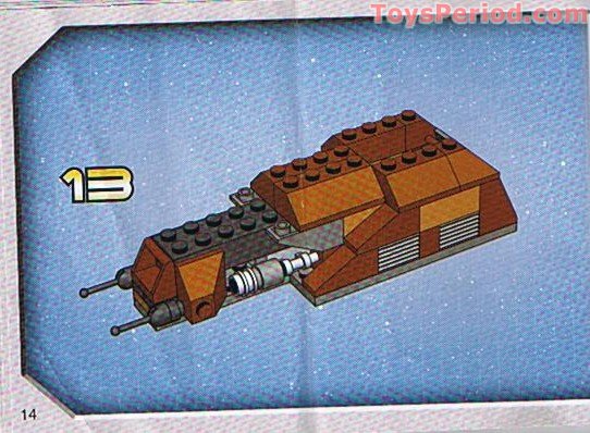 LEGO 4491 Mini Trade Federation MTT Instructions and Parts List