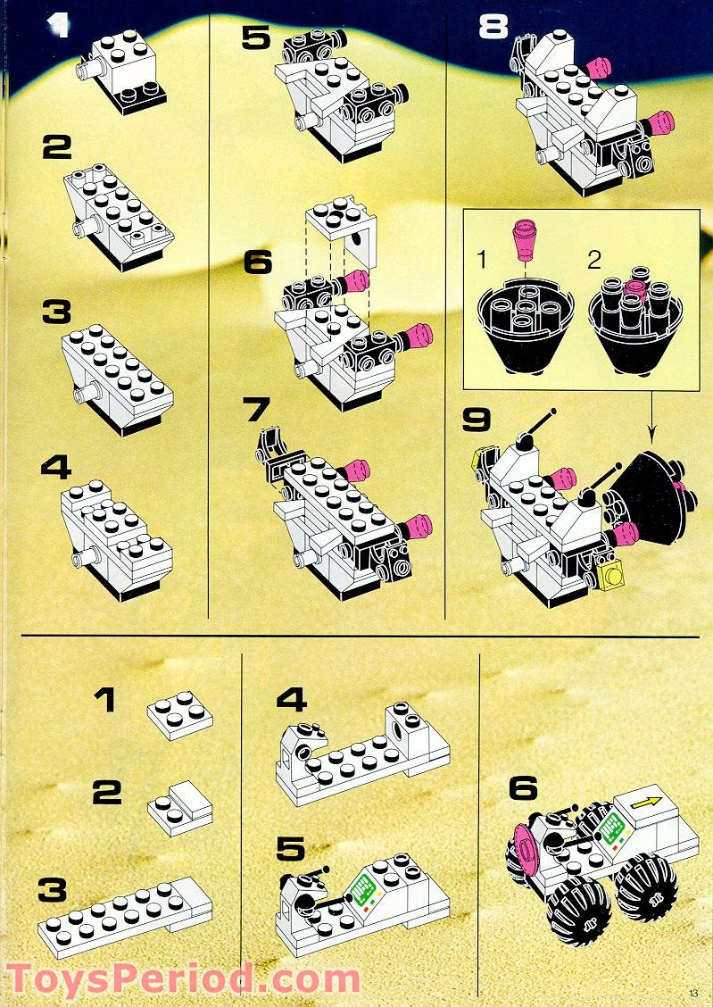 LEGO 6783 Sonar Transmitting Cruiser Instructions and Parts List