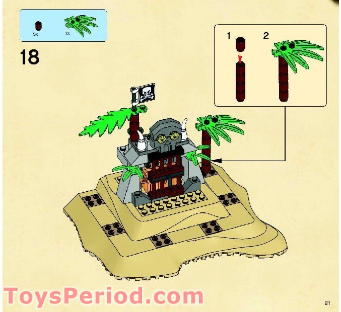 LEGO 6241 Loot Island Instructions and Parts List