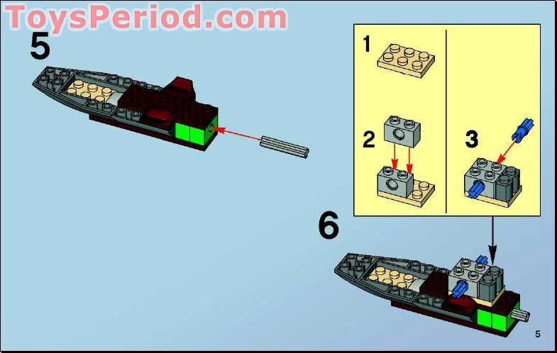 LEGO 7780 The Batboat: Hunt for Killer Croc Instructions and Parts List