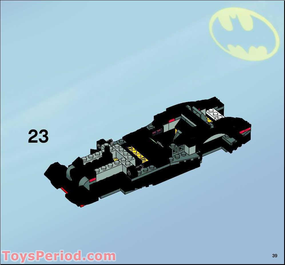 LEGO 7781 The Batmobile: Two-Face's Escape Instructions and Parts List